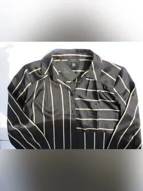 Haver London | Tops | Haver London Buttonup Black And Beigegold ...